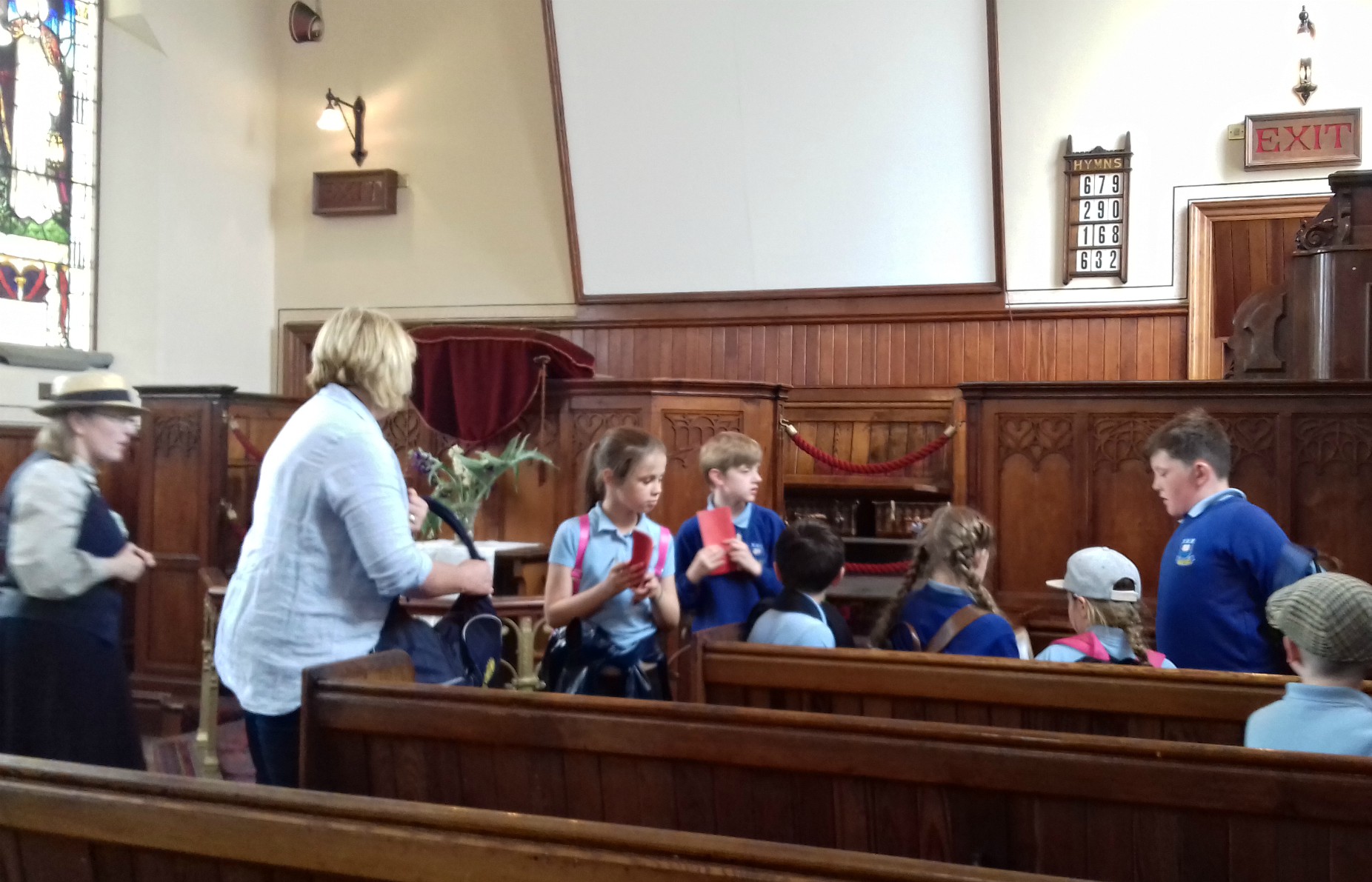 Another group of primary children preparing for a Sunday School lesson ...