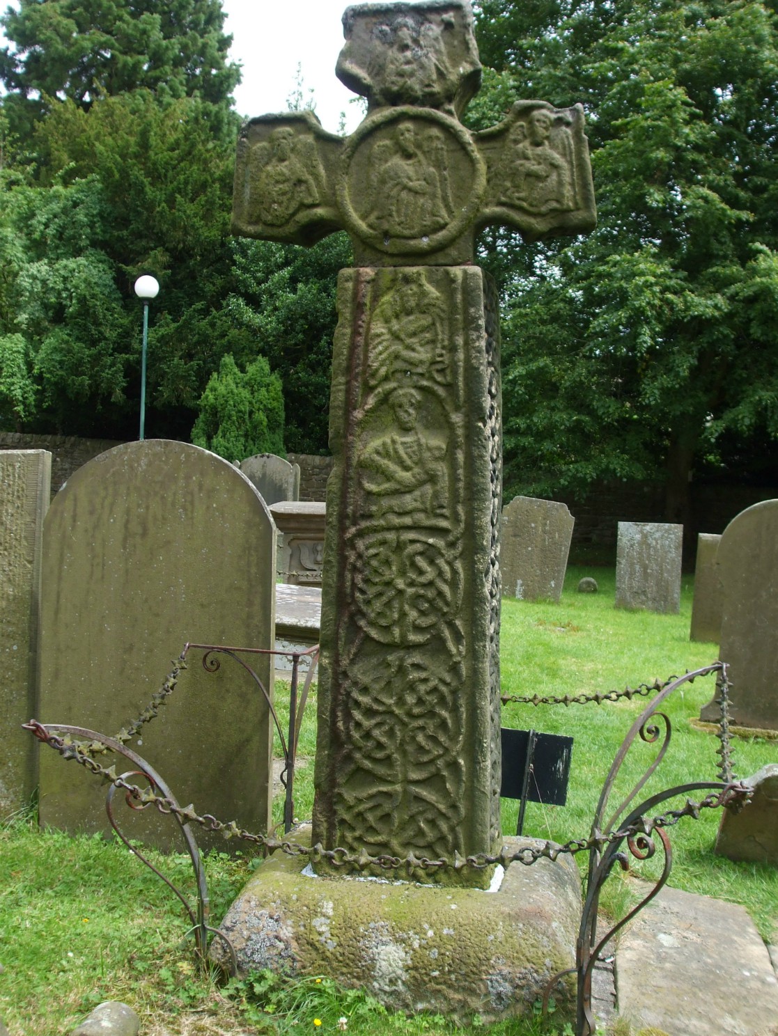 Anglo Saxon Cross in Eyam Churchyard – Millie Thom