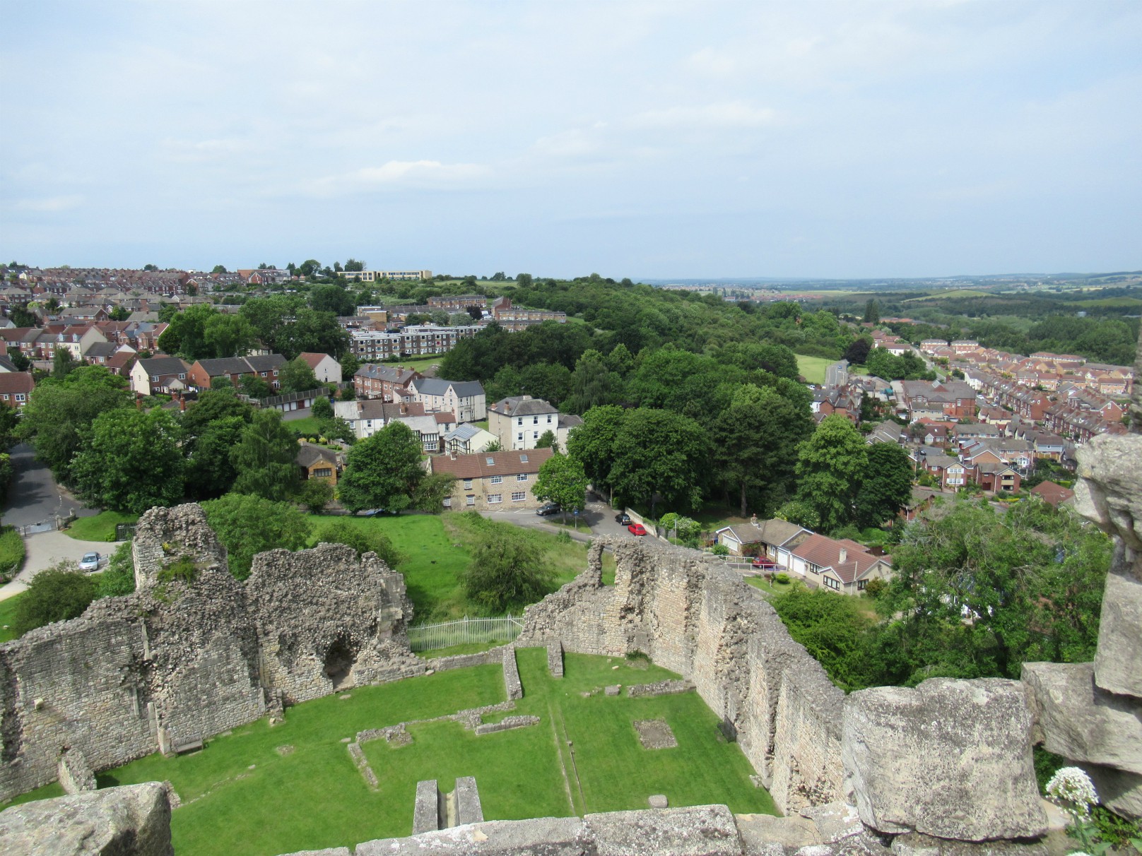 Inner bailey viewed from the battlements of the keep 1 – Millie Thom
